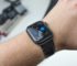 Ink Apple watch black nappa band handmade in Italy | Meridio