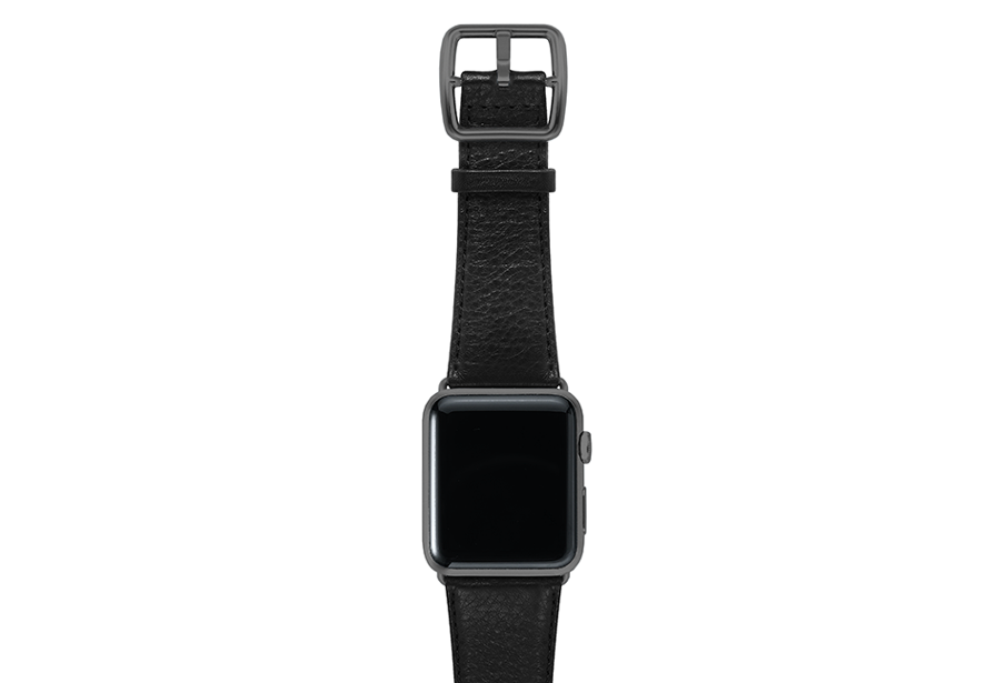 Ink nappa leather Apple watch band handmade in Italy | Meridio