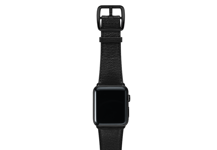 Ink nappa leather Apple watch band handmade in Italy | Meridio
