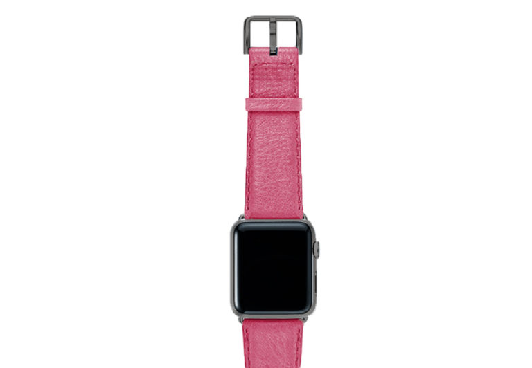 Scarlet's Velvet nappa leather Apple watch band handmade Italy | Meridio