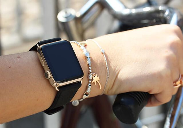 Ink nappa leather Apple watch band handmade in Italy | Meridio