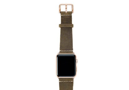 Khaki Sun light green heritage Apple watch band made in Italy | Meridio